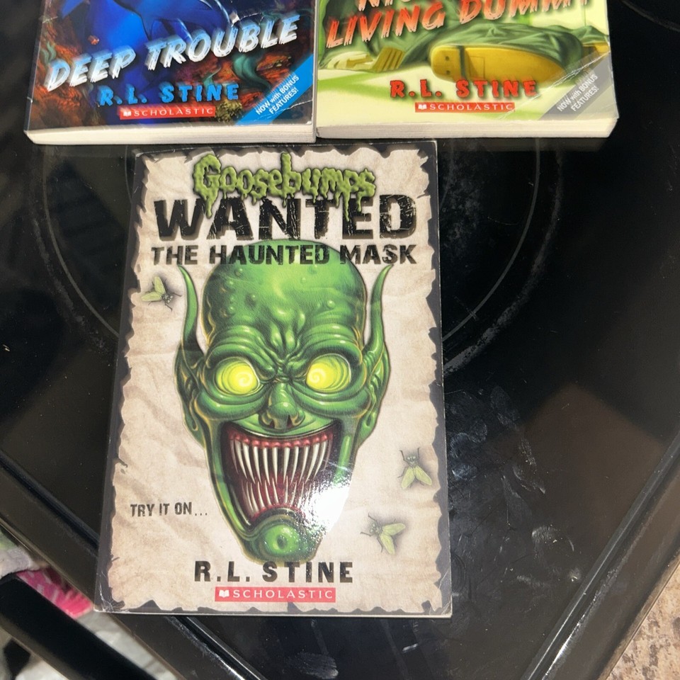 Lot Of 3 Goosebumps Wanted: the Haunted Mask Night Of Living Dummy Deep ...