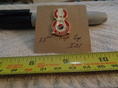 23rd Support Group I21 Unit Crest, DI, DUI (DRAW#V7) | eBay