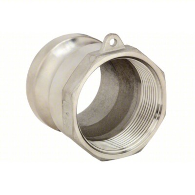 Cam and Groove Adapter: 2 in Coupling Size, 2 in -11-1/2 Thread Size, 2 ...