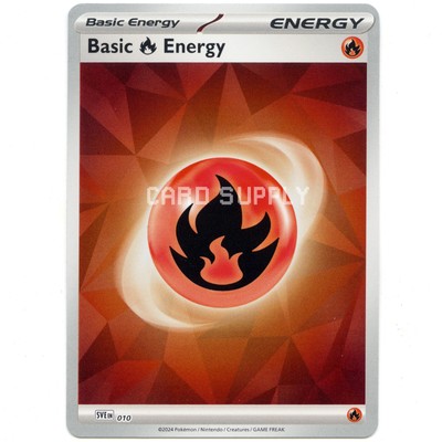 FIRE ENERGY (REVERSE HOLO) * PRISMATIC EVOLUTIONS (PRE) SVE 010 ...