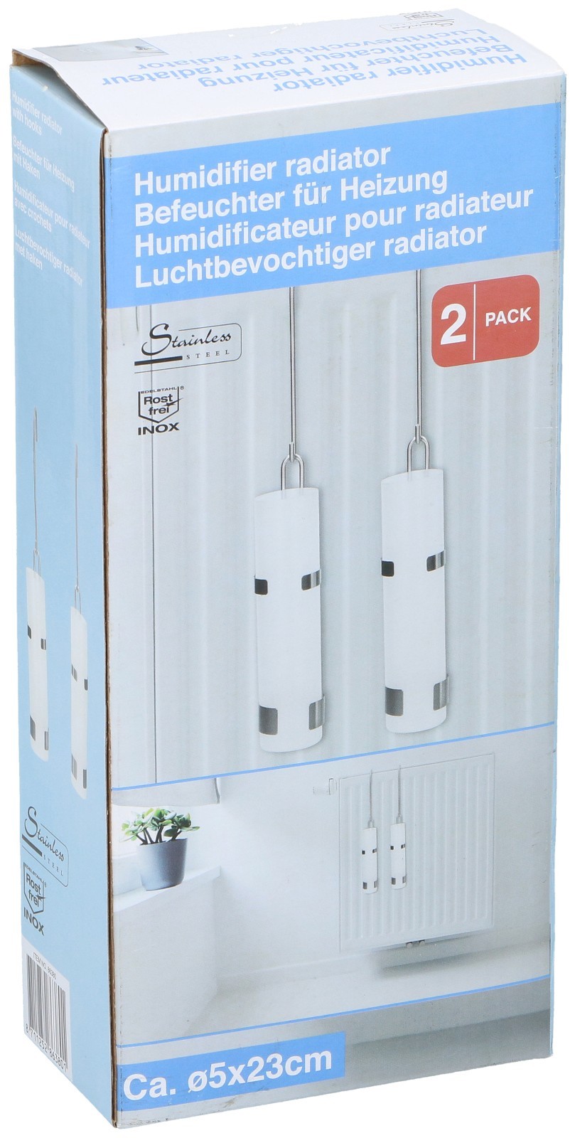 2 Radiator Hanging Glass Humidifiers Dry Air Water Humidity Control ...