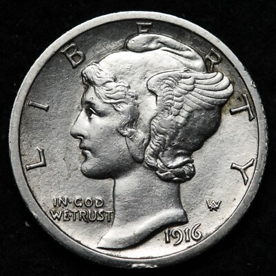 1916-S Mercury Silver Dime BU *UNCIRCULATED* MS FSB E299 GWNB | eBay