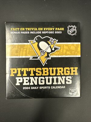 NHL Pittsburgh Penguins 2024 Daily Sports Desk Calendar Turner ...