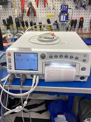 GE Corometrics 259CX Color Fetal Monitor with Nellcor SpO2. Accessories ...