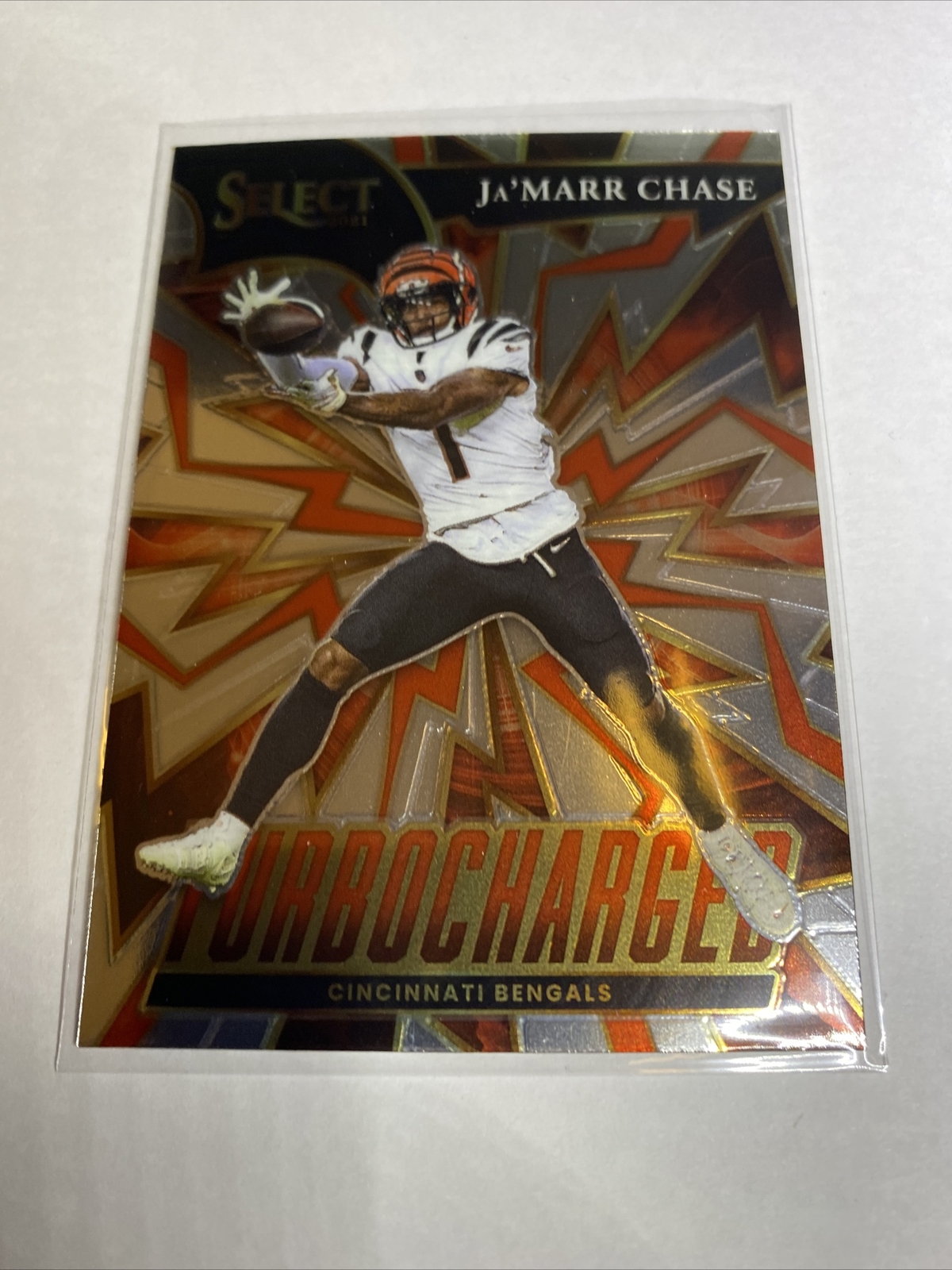 2021 Select Jamarr Chase Turbocharged Insert Rookie Card #TUR-8 Bengals ...