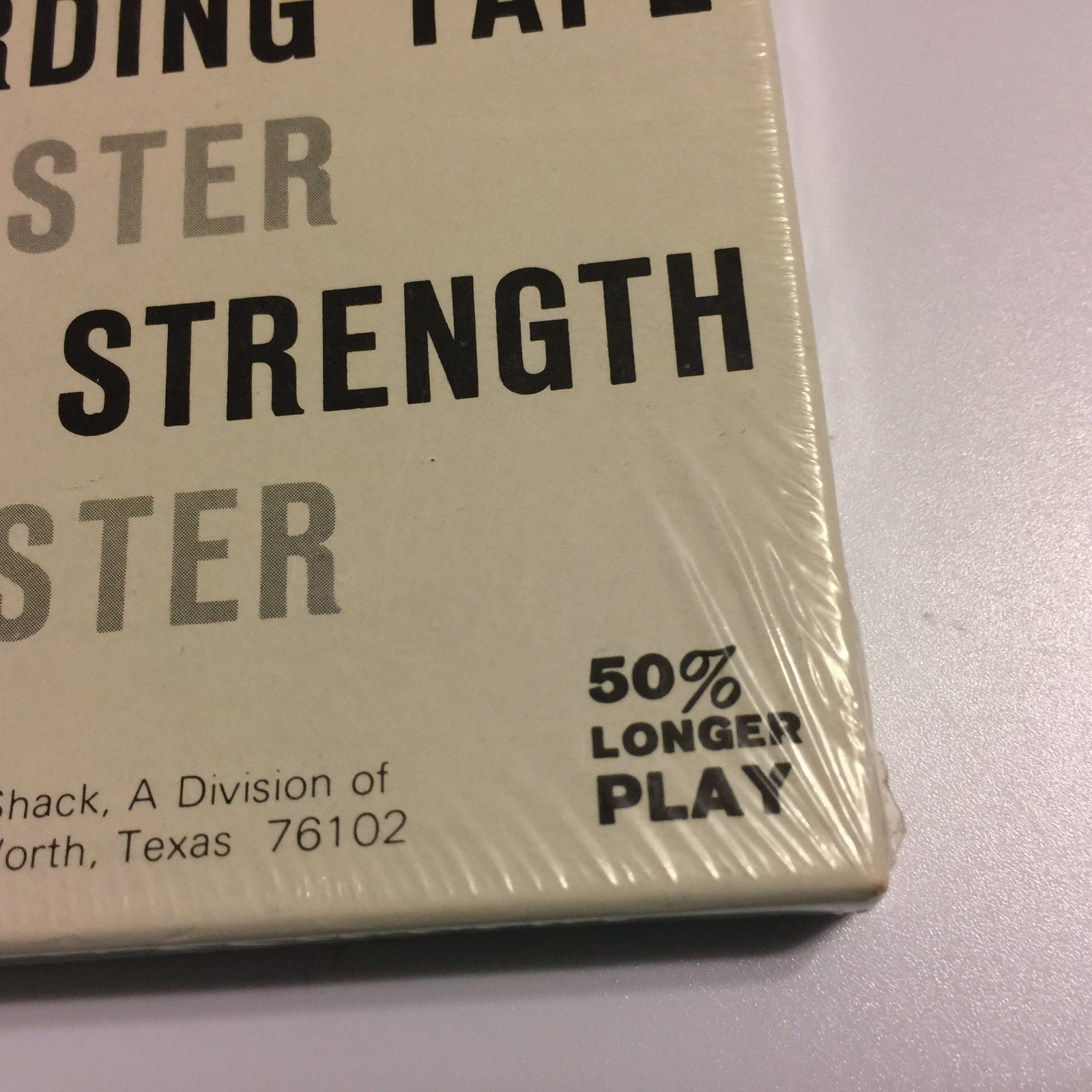 NOS CONCERT 1800 FT POLYESTER RECORDING TAPE RADIO SHACK BRAND NEW ...