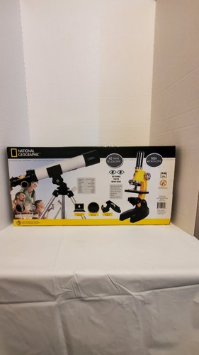 NEW National Geographic 40 mm Tabletop Telescope/900x Microscope ...