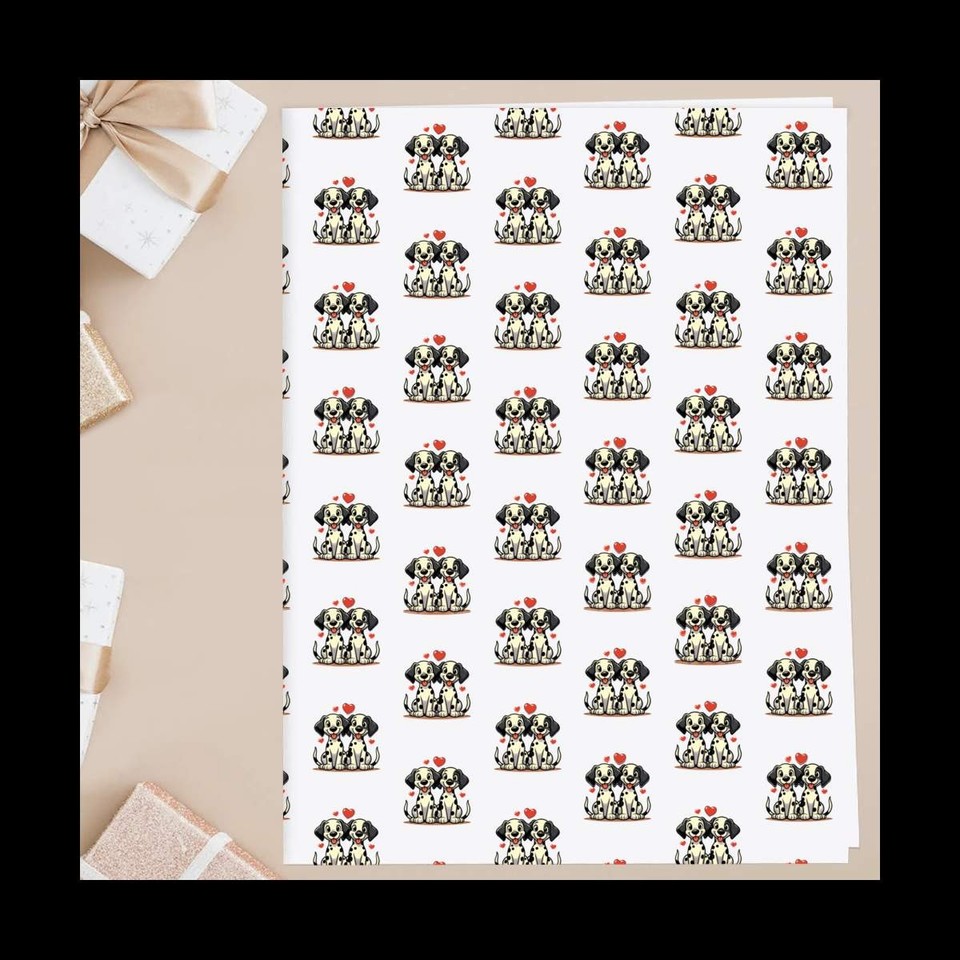 'Cute Dalmation Best Friends' Gift Wrap / Wrapping Paper / Gift Tags ...