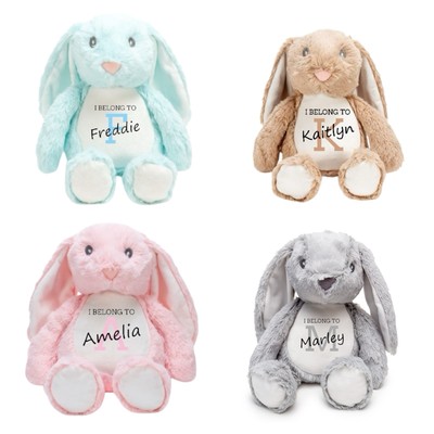 Personalised Bunny Rabbit Plushie Teddy | Easter Bunny Soft Toy | eBay UK