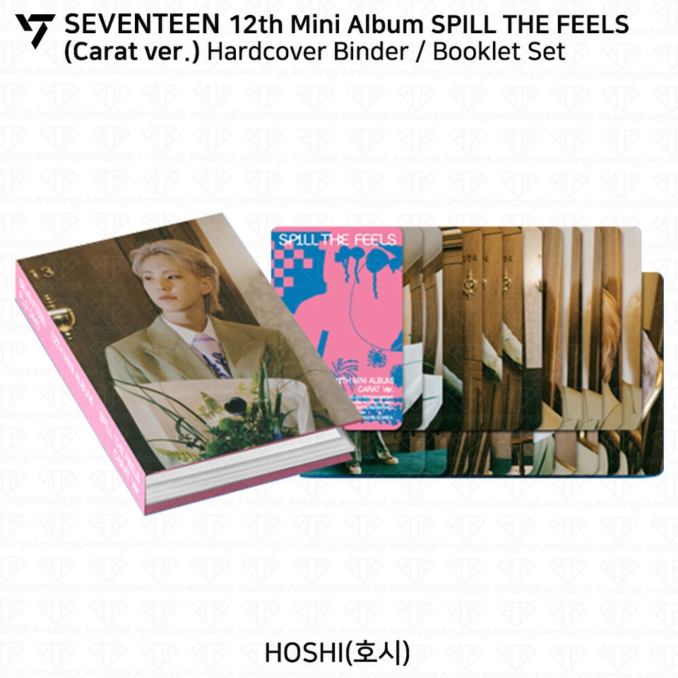 SEVENTEEN 12th Mini Album SPILL THE FEELS Carat Ver Binder Booklet ...