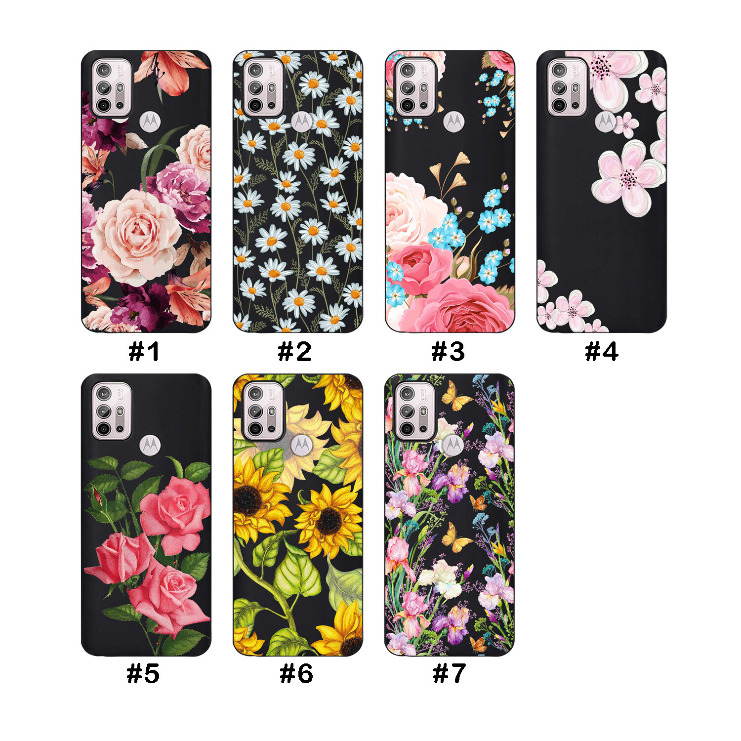 Fancy Flower Print Phone Case Cover For Motorola Moto G Stylus 5G G ...