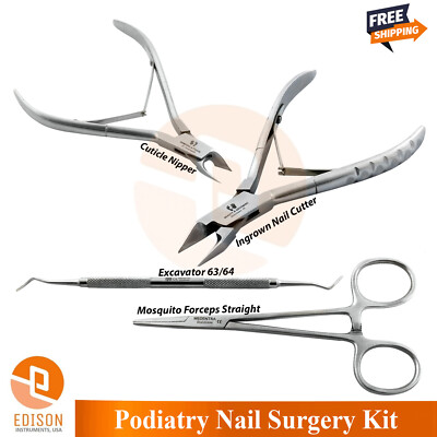 Nail Removal Set Podiatry Clipper Nipper Scaler Toenail Surgical ...