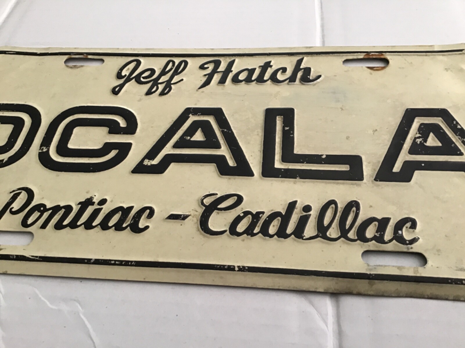 Jeff Hatch Ocala Florida Pontiac Cadillac License Plate Booster ...