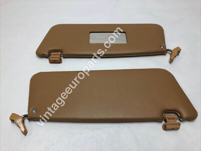 Pair of Palomino Colored Sun Visors with Clips Fits RHD R107 | eBay