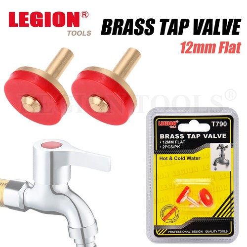 Tap Washer Kit 12mm Brass Jumper Valves Standard Hot Cold Water Bath ...