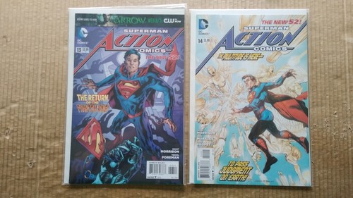 ACTION COMICS v2 #13 & 14 NM 2012/13 DC SUPERMAN KRYPTO PHANTOM ...