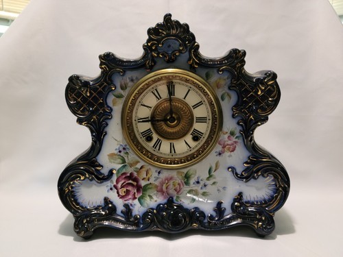 Porcelain Dresden Extra 8-day, hour and half hour Cathedral Bell Strike ...