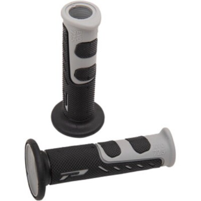 PRO GRIP "725" EVO MOLDED GEL MOTORCYCLE GRIPS 7/8" OPEN-ENDS GRAY ...