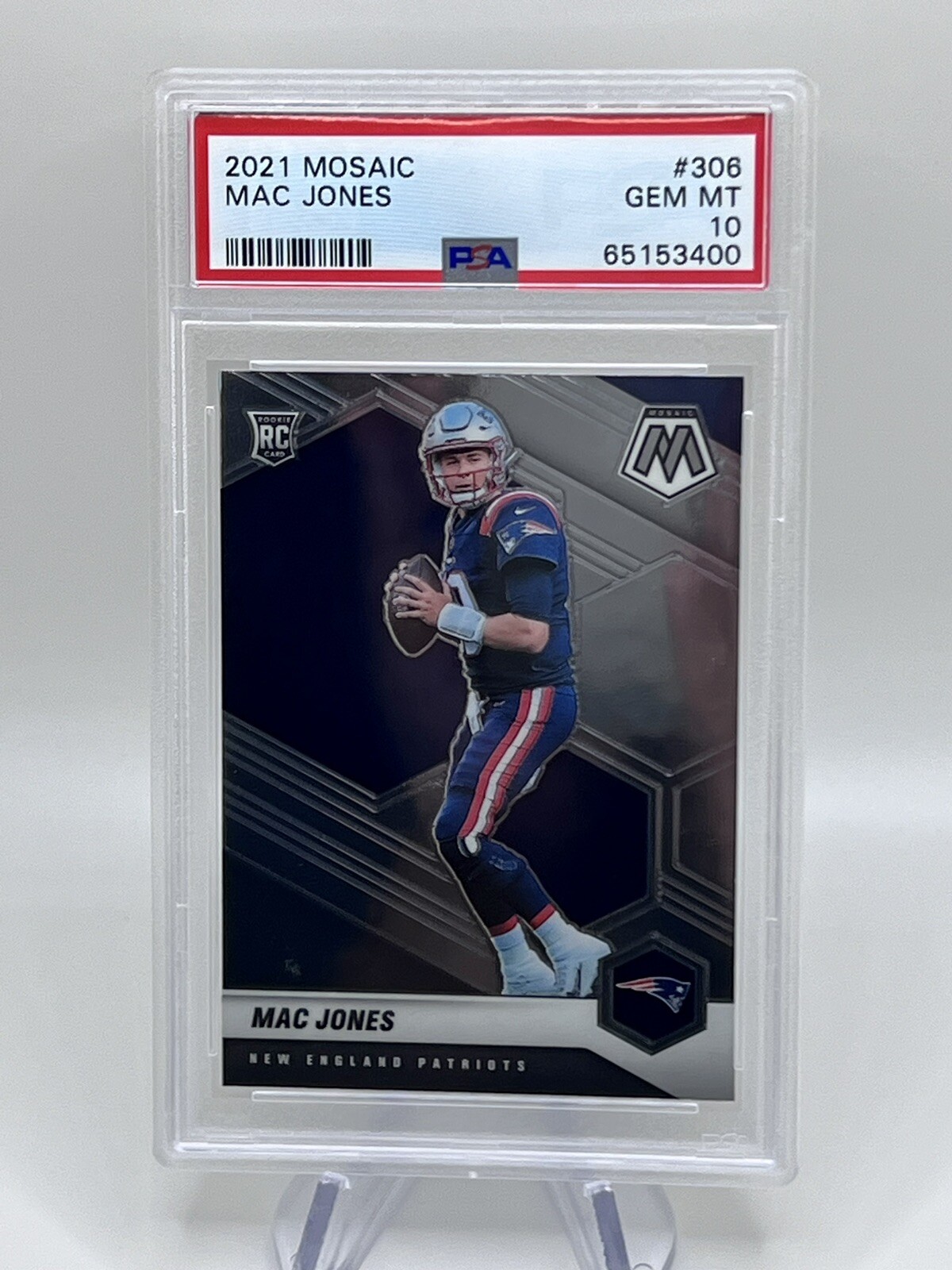 2021 Panini Mosaic #306 Mac Jones Rookie Card RC PSA 10 Gem MT NE ...