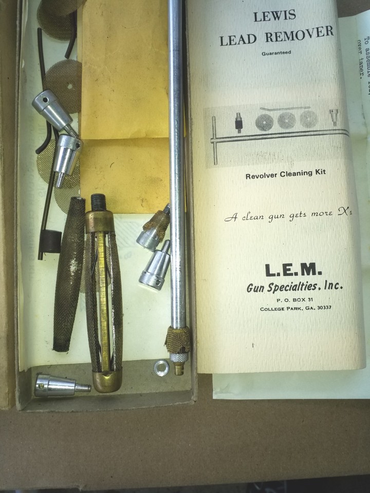 Vint Lewis (LEM) Lead Remover Revolver Cleaning Kit 38/357 W/ Box ...