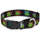 Plastic Martingale Collar Classic TMNT Expessions/Battle Gear Gray/M ...