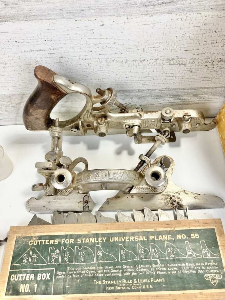Stanley 55 Combination Plane With Cutters - Set | eBay