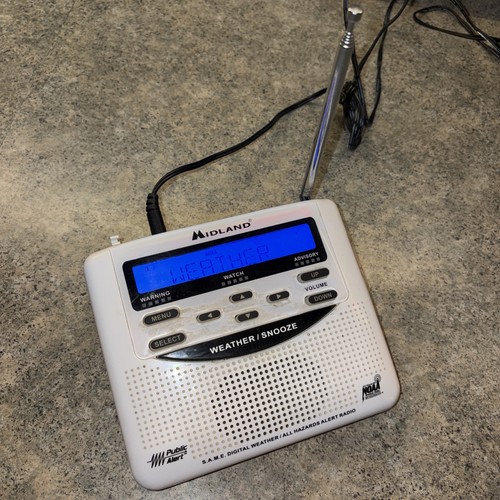 Midland WR120B NOAA Weather Alert Radio Very Good Condition Works Well ...
