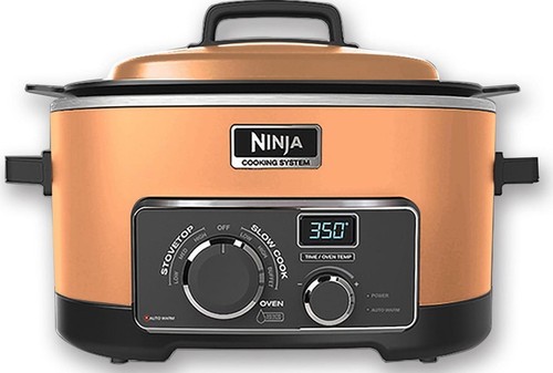 NINJA Copper Multi Cooker 4-in-1 Cooking System 1200W Basket & Baking ...