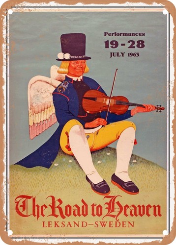 METAL SIGN - 1963 The Road to Heaven Leksand Sweden Vintage Ad | eBay