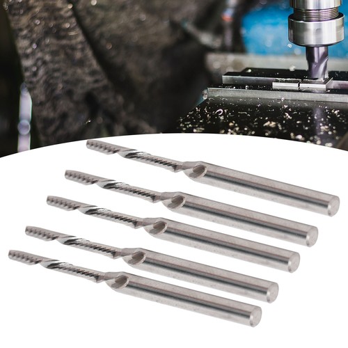 5x Milling Cutter Single Flute Spiral Engraving CNC Router Bit 3 ...