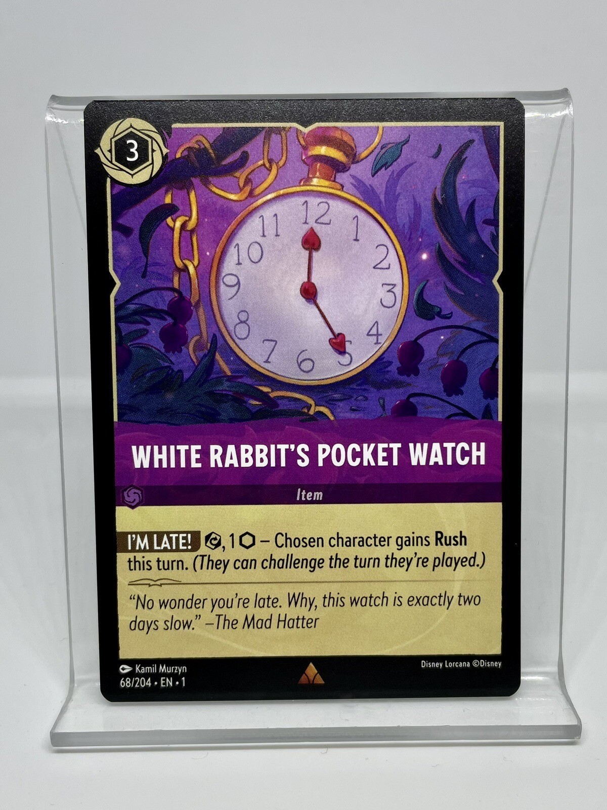 Disney Lorcana First Chapter-White Rabbit’s Pocket Watch-item-Non Foil ...