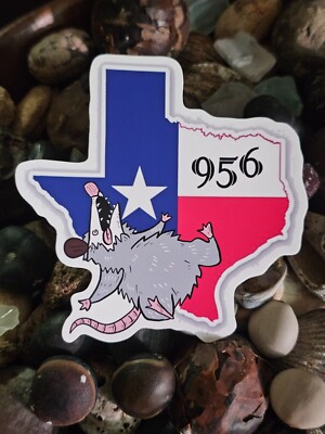 RGV 956, Tlacuache (opposum) Texas - waterproof sticker - Laptop ...