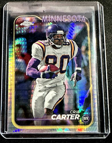 CHRIS CARTER 2024 Topps Chrome Prism Refractor #119 Minnesota Vikings ...