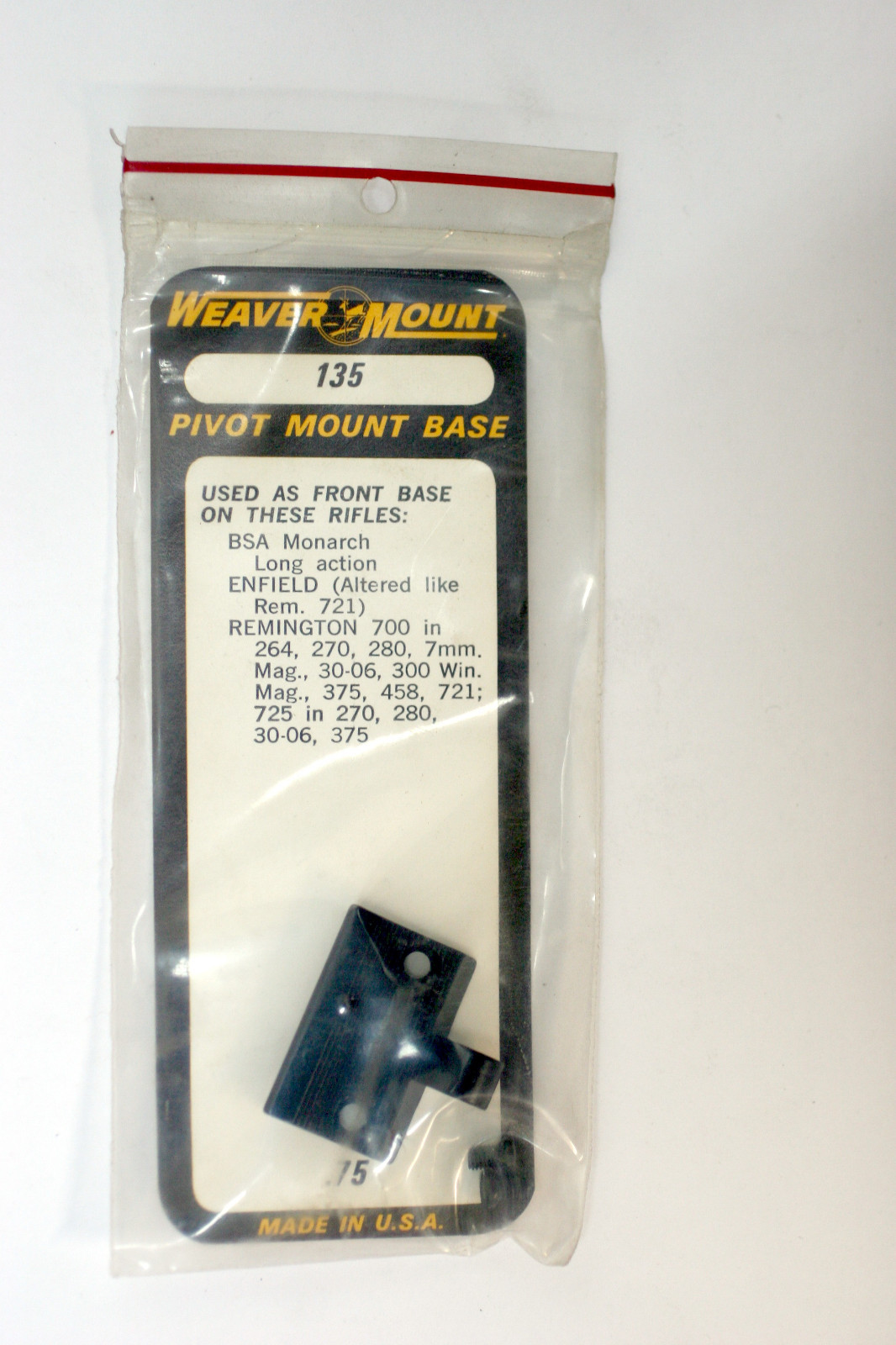 Weaver BSA Monarch, Enfield, Remington Pivot Scope Mount #135 | eBay
