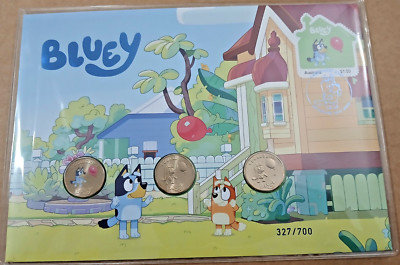 Bluey 2024 Limited Edition 3-Coin Set PNC Coloured - #327/700 (SOLD) Or ...