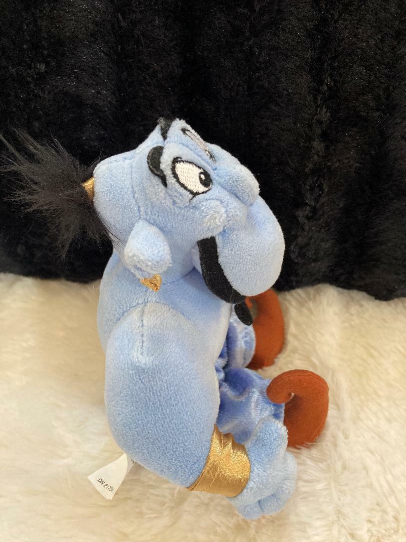 Disney Aladdin Genie Plush 7" Blue Gold Red Stuffed Toy Movie Fluffy ...