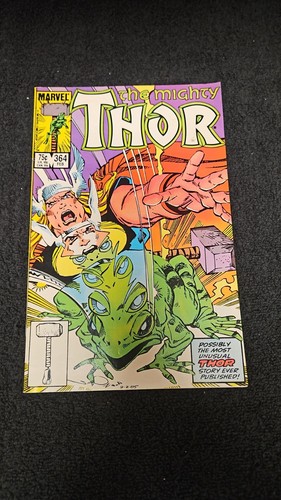 1985 MARVEL COMICS THOR #364 SLIGHT COVER FOXING VINTAGE MCU 1ST APP ...