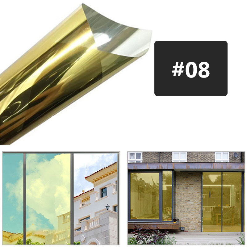 One Way Mirror Window Film Heat UV Reflective Sun Shade Tint Foil Glass ...