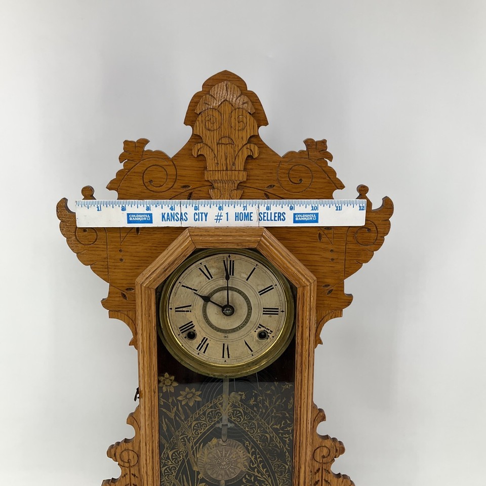 Antique Seth Thomas Gingerbread Clock 9981 Working Chimes Provenance ...