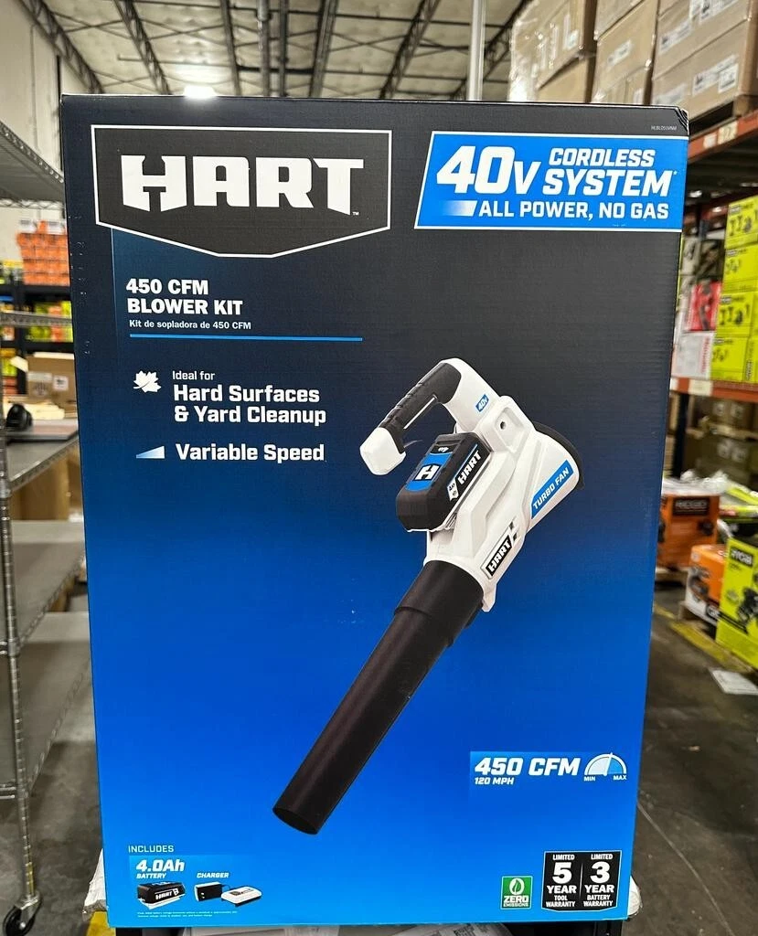 HART 20-Volt Cordless 250 CFM Axial Blower (1) Lithium Ion, 50% OFF
