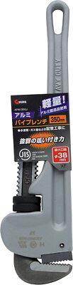 GISUKE Pipe Wrench APW-350J Max.Clamp Size 38mm L=350mm Aluminum Handle ...