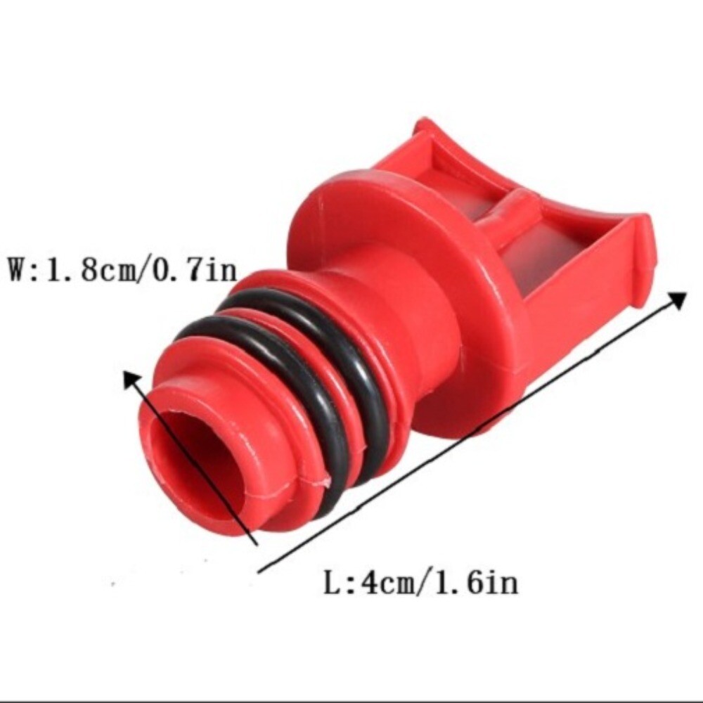 5Pcs Plastic Shell Air Compressor Red Breather Cap Tools Oil Plugs ...