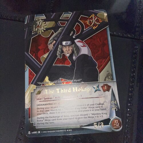 Naruto CCG/TCG The Third Hokage (Adamantine Nyoi) U.S. Exclusive Super ...
