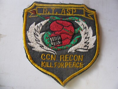 R.T. ASP CCN RECON KILL FOR PEACE MILITARY ( ACE NOVELTY JAPAN PATCH ...