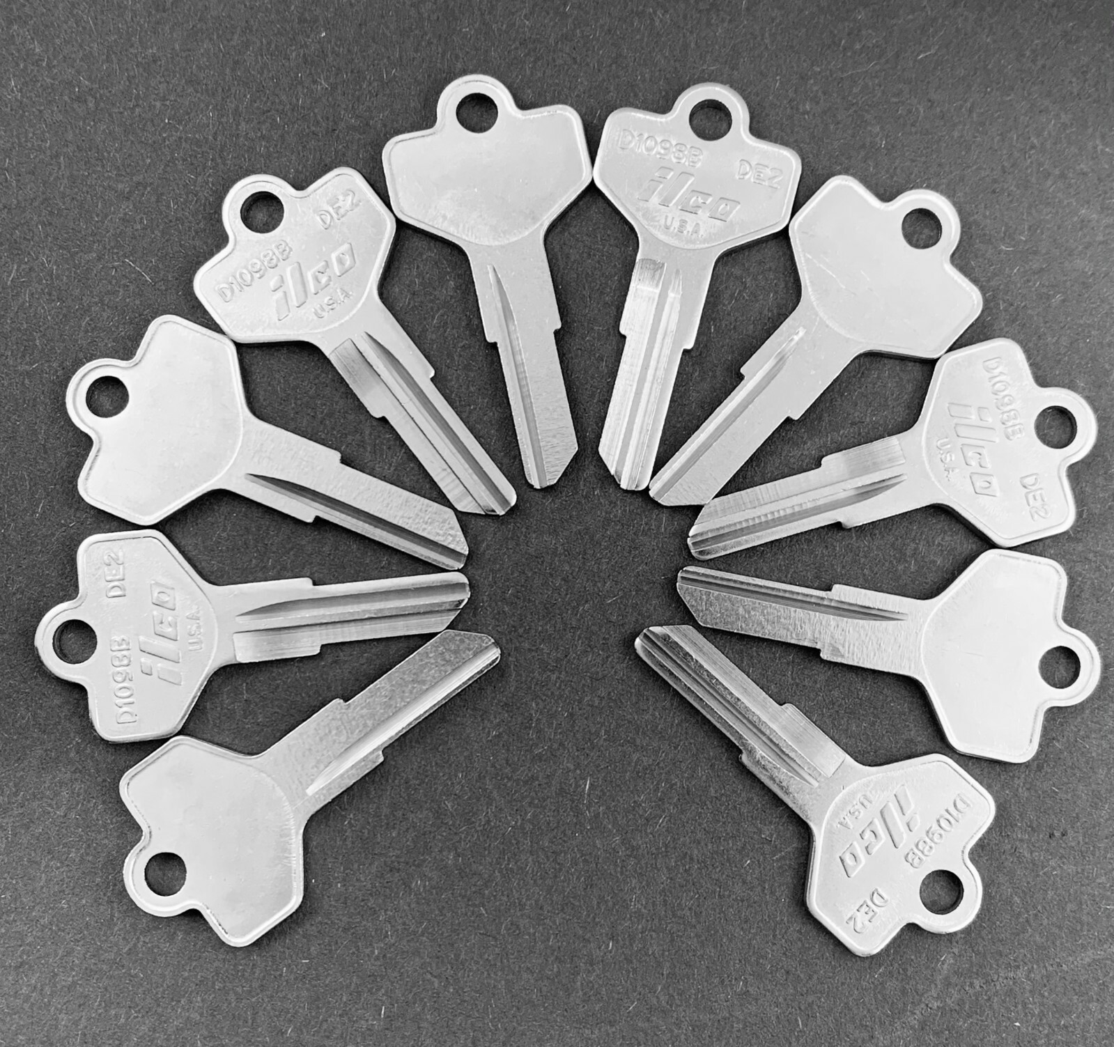 Lot of 2/5/10 DE2 D1098B DX-7D Type Key Blanks for Dexter and Others | eBay