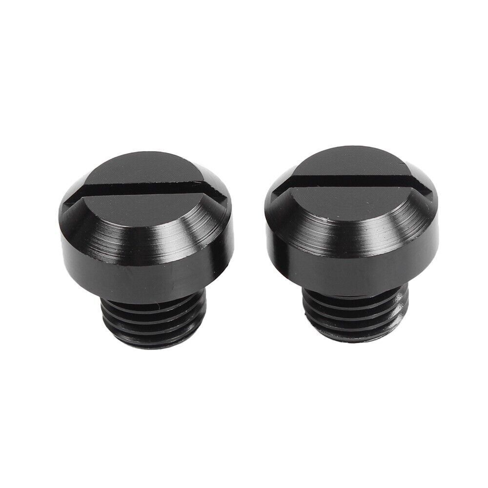 2Pcs Mototcycle Clockwise M10*1.25 Mirror Hole Plug Screw Mirror Hole ...