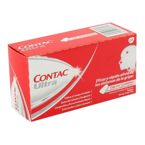 Contac ultra Cold + Flu C/12 346017025286 | eBay