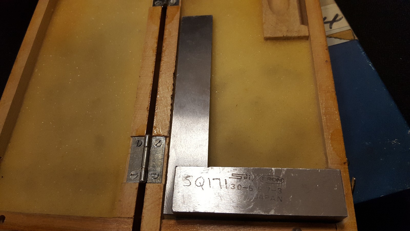 SPI Precision Square 4" Blade / 3" Beam w/ case #- 30-557-3 machinist ...