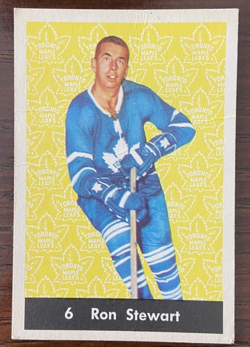 1961-62 PARKHURST #6 RON STEWART TORONTO MAPLE LEAFS!! | eBay