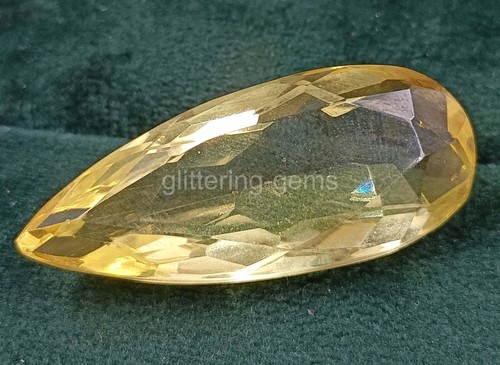 45.45 Ct Yellow Citrine Pear Cut IGL Transparent Loose Gemstone 5AIC | eBay